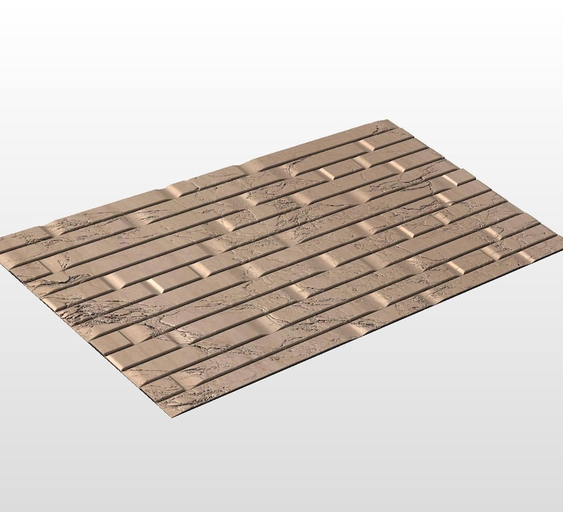 Realistic Brick Texture STL File for CNC and 3D Printing | Concrete 3D ...
