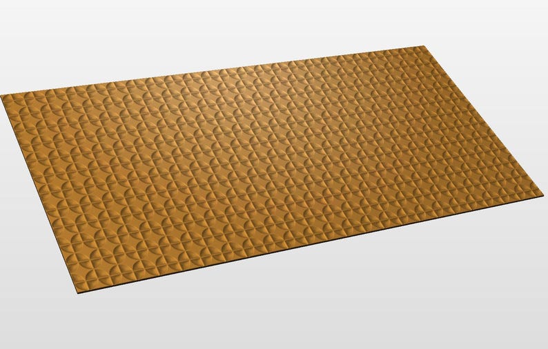 3D Concrete Texture STL for CNC Routing High Resolution Geometric Panel ...