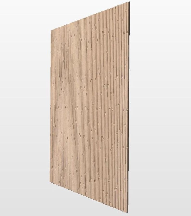Realistic 3D Bamboo Panel Texture for CNC | Small Bamboo Woodgrain ...