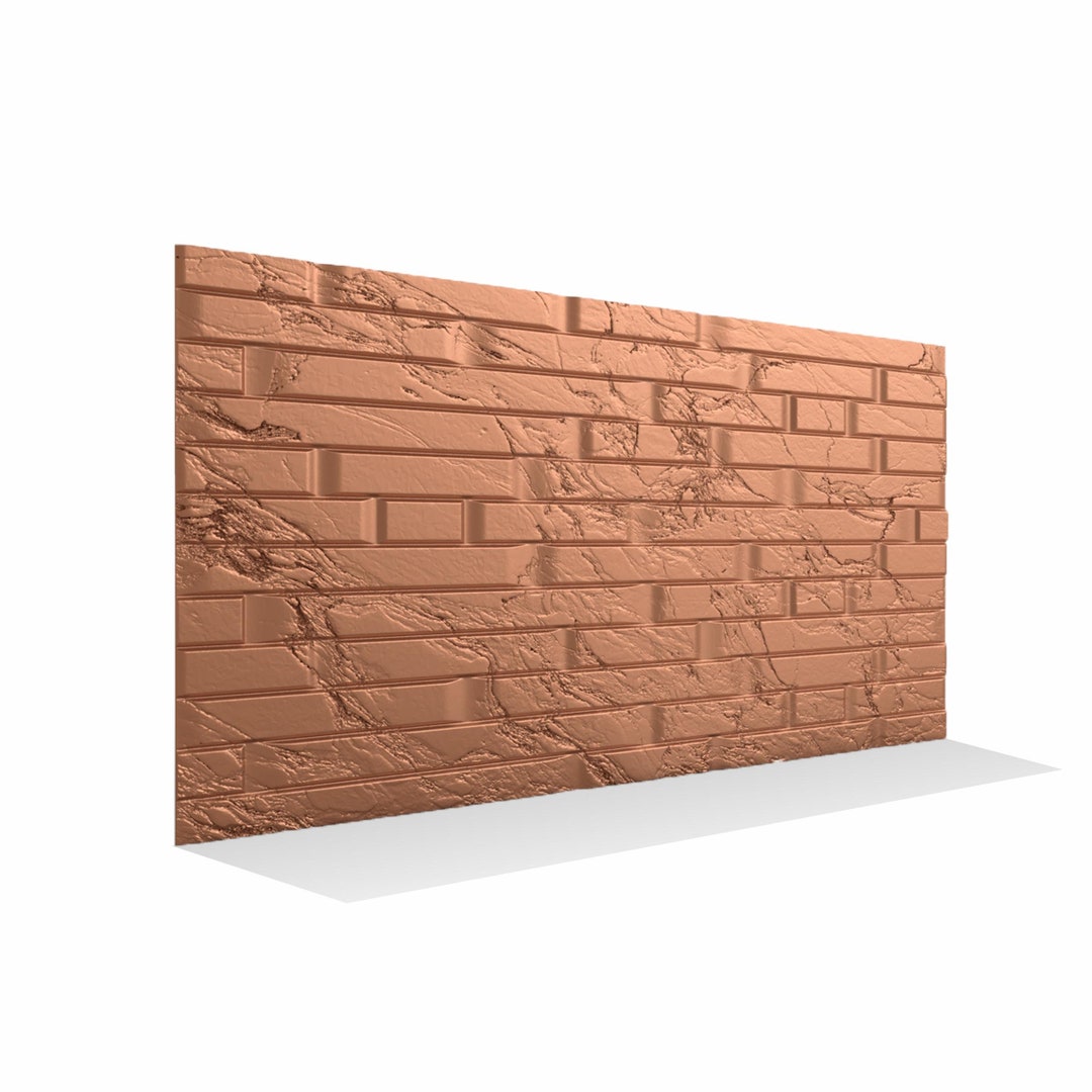 Realistic Brick Texture STL File for CNC and 3D Printing | Concrete 3D ...