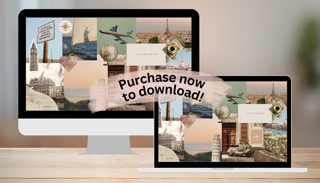 Travel Laptop & Desktop Wallpaper - Etsy