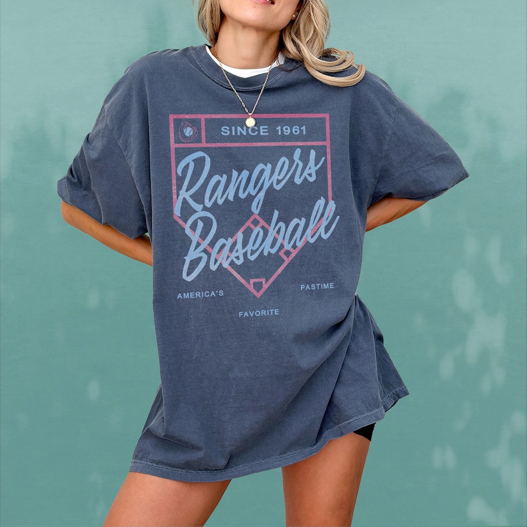 Rangers Baseball T-shirt, Retro Style Baseball Team Tee Shirt, Vintage ...