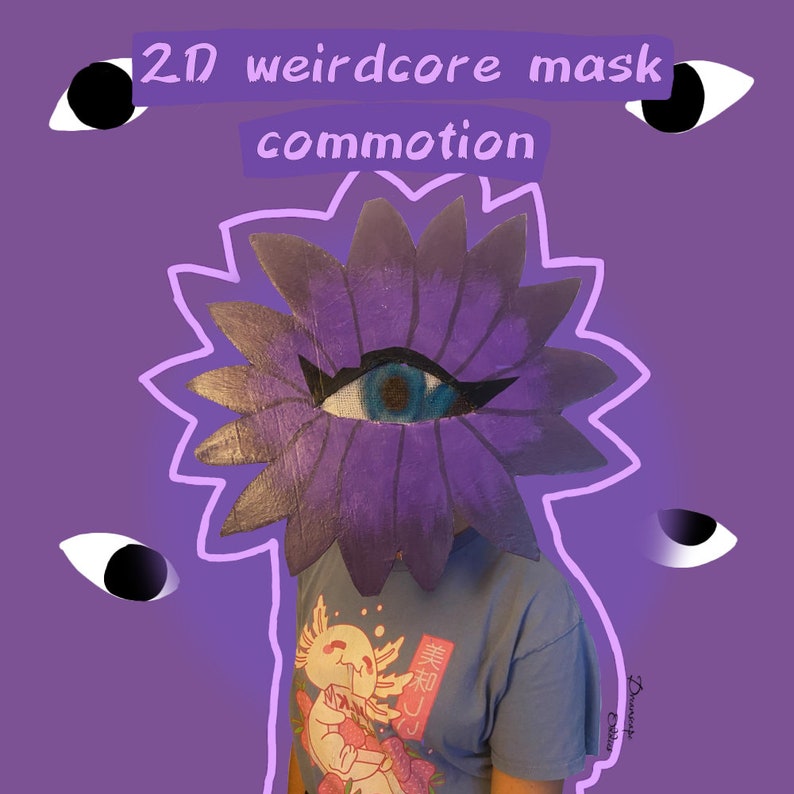 2D Weirdcore Mask Commotion - Etsy