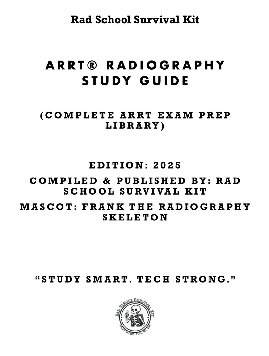 ARRT Study Guide - Rad School Survival Kit Series - Etsy