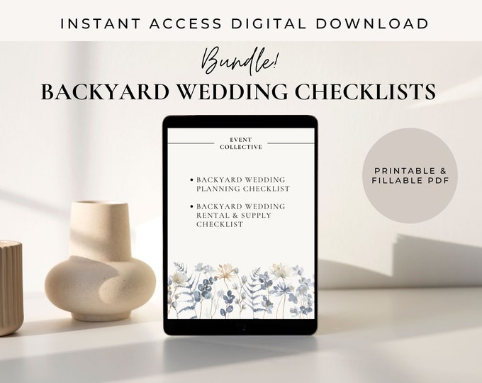 Backyard Wedding Checklist- How to Plan the Perfect Backyard or At-home ...