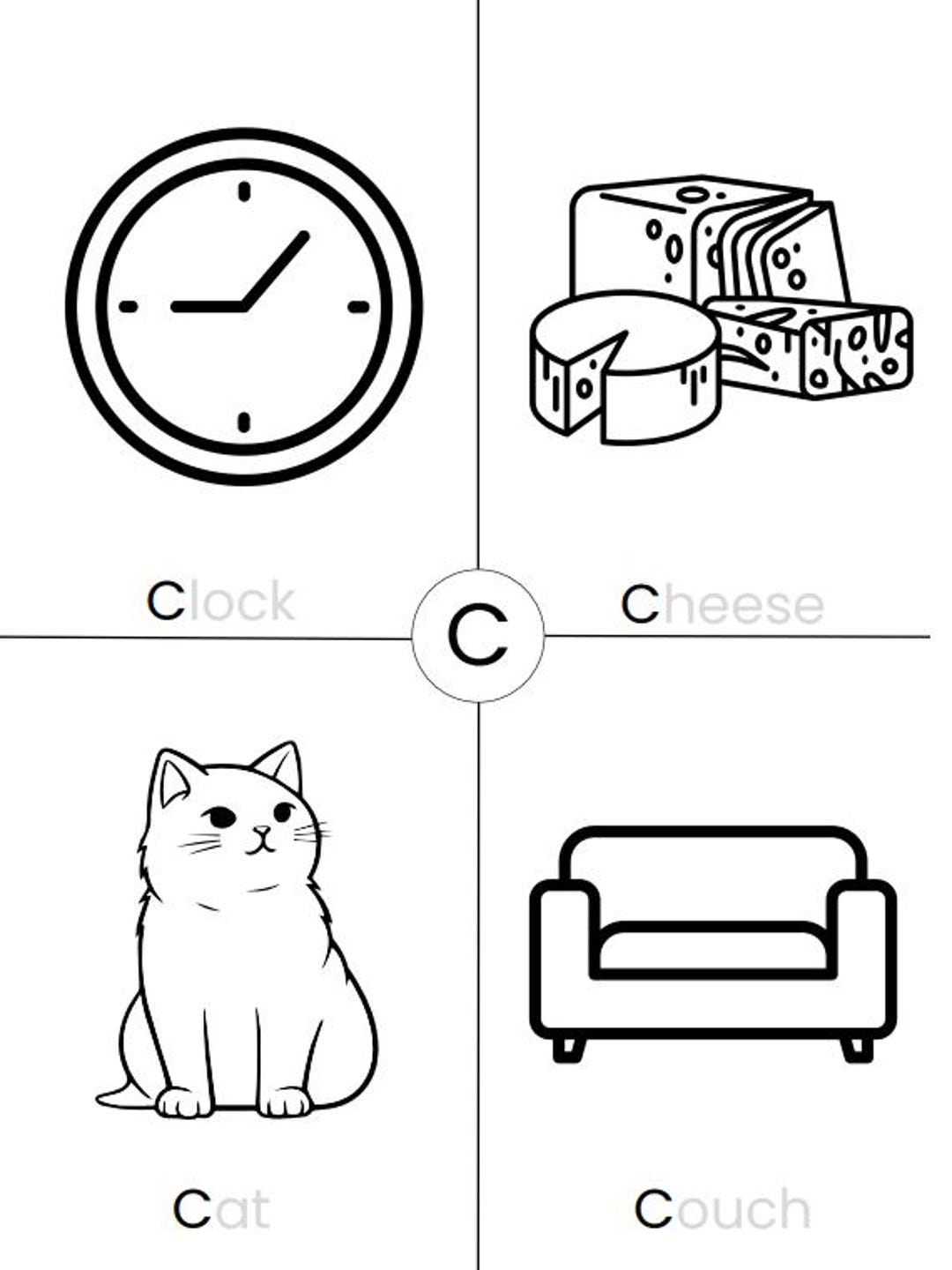 Digital/printable Alphabet Coloring Book - Etsy