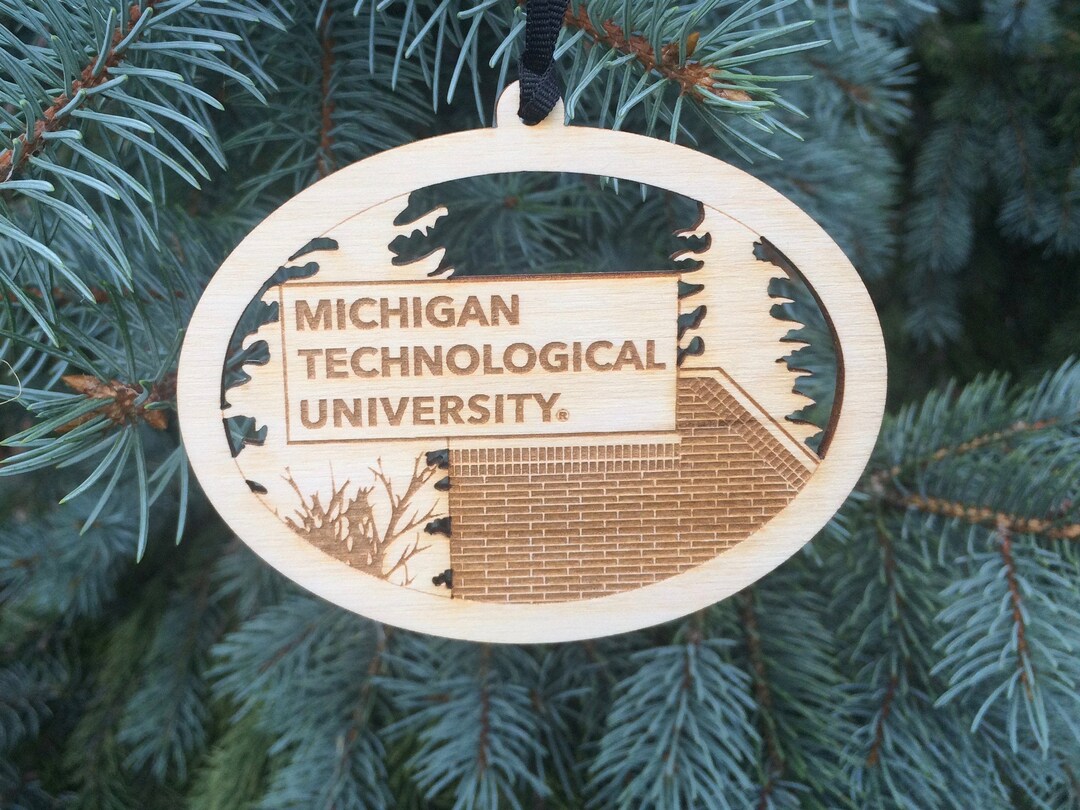 Michigan Technological University Sign Huskies MTU Houghton MI Wood ...