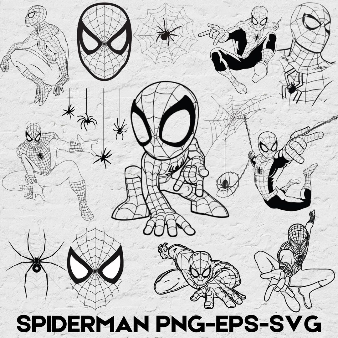 Spiderrman Svg Bundle, Spider-man Png Bundle,spiderrman Svg,spiderrman ...