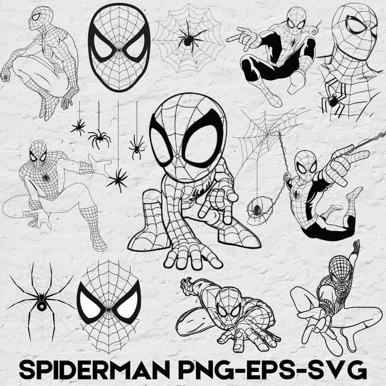 Spiderrman Svg Bundle, Spider-man Png Bundle,spiderrman Svg,spiderrman ...