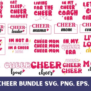 Cheer Svg Bundle Cheerleading Svg Cheer Svg Cheer Squad Svg Cheer Team ...