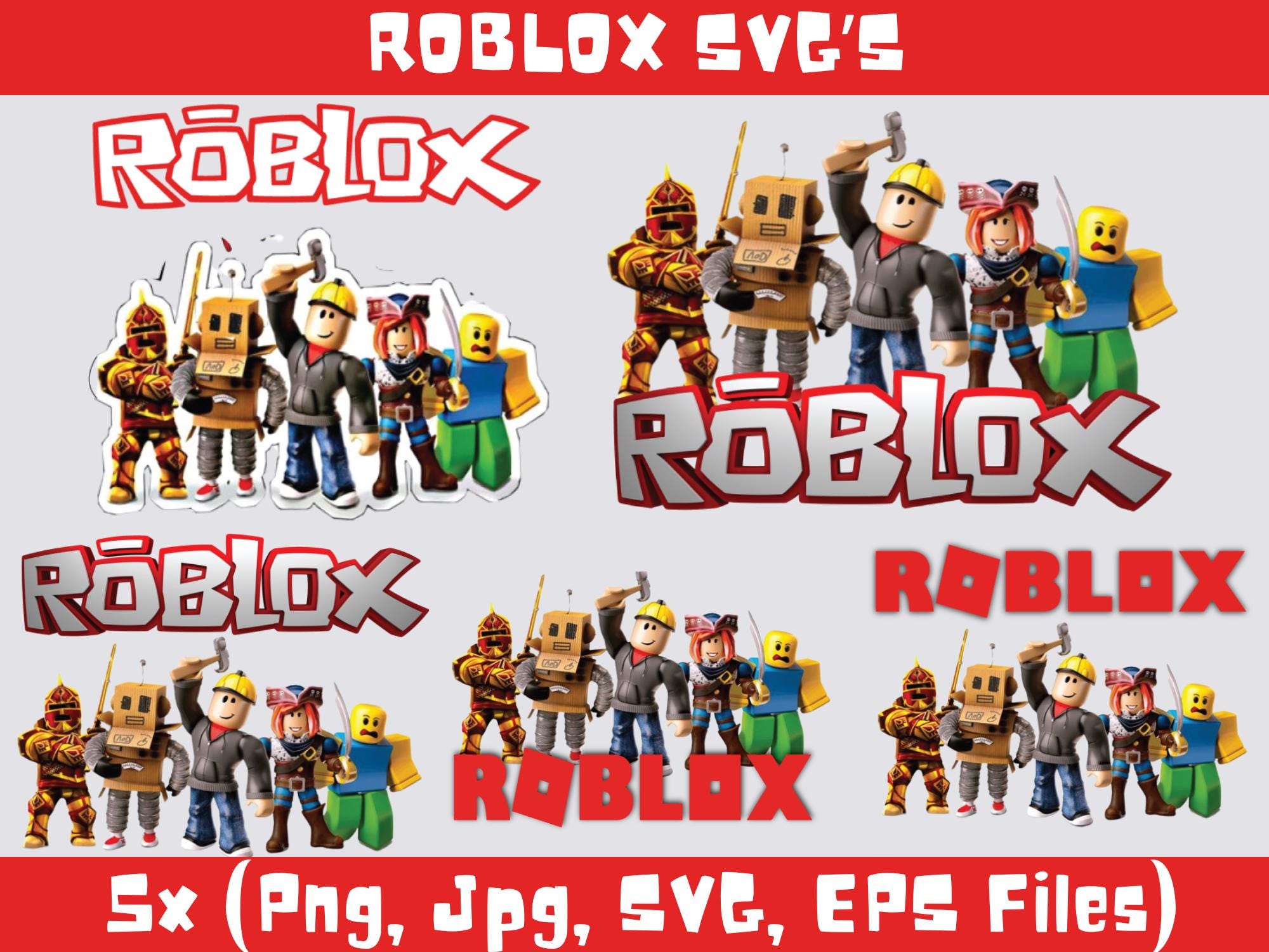 Roblox Font, Roblox Svg Bundle, Roblox Svg, Roblox, Svg Files for ...