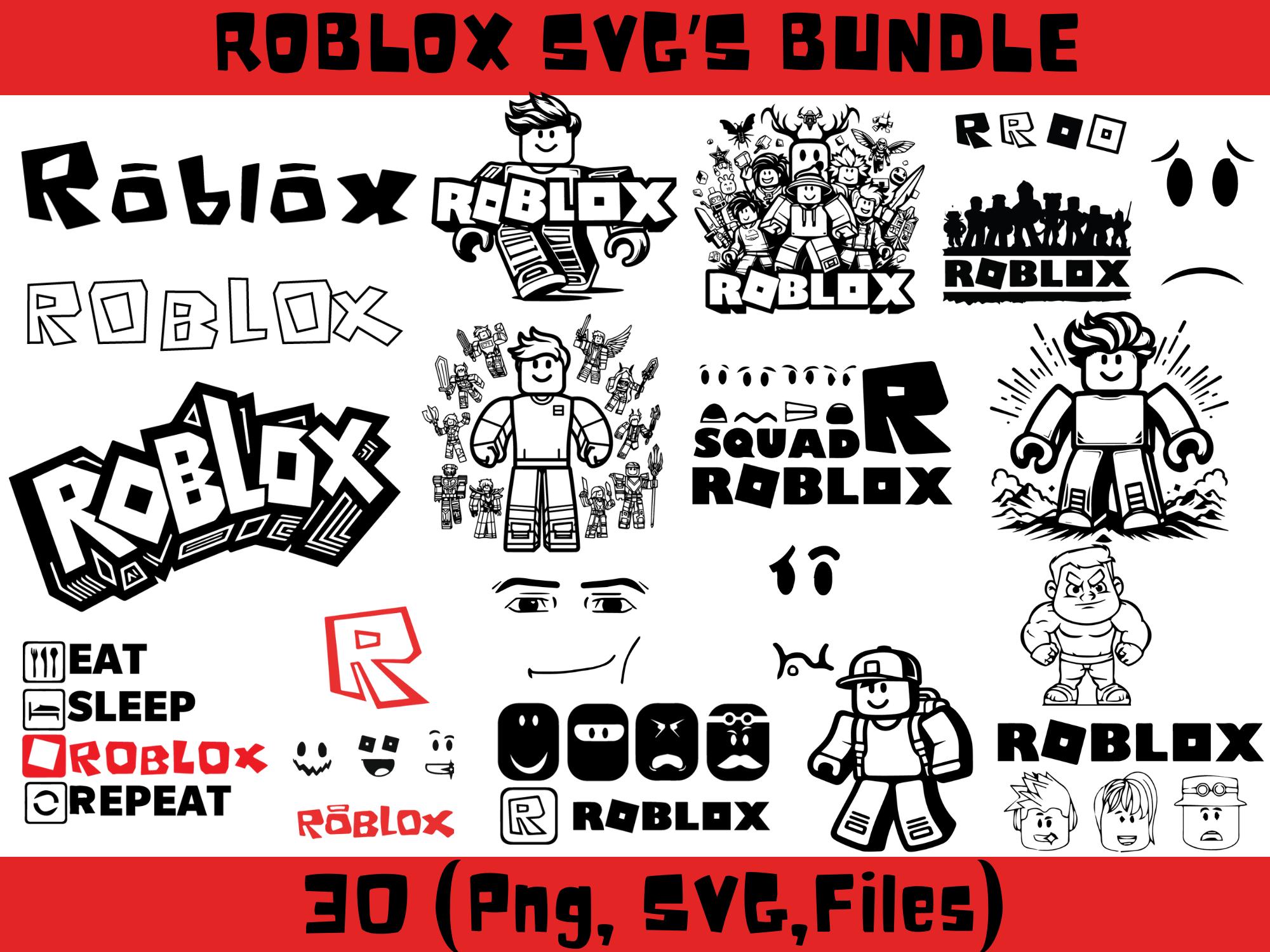 Roblox Svg Bundle, Roblox Font, Roblox Digital Download Image, Roblox ...