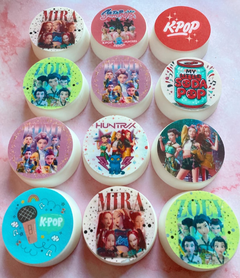 K-pop Inspired Mira, Rumi, Zoey Custom Oreos | Edible Image Cookies ...