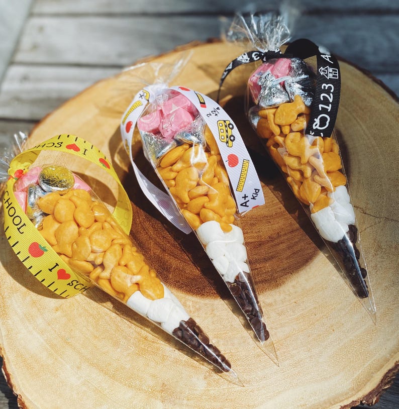 Back to School Pencil Shaped Treats Bags (set of 3) - Etsy