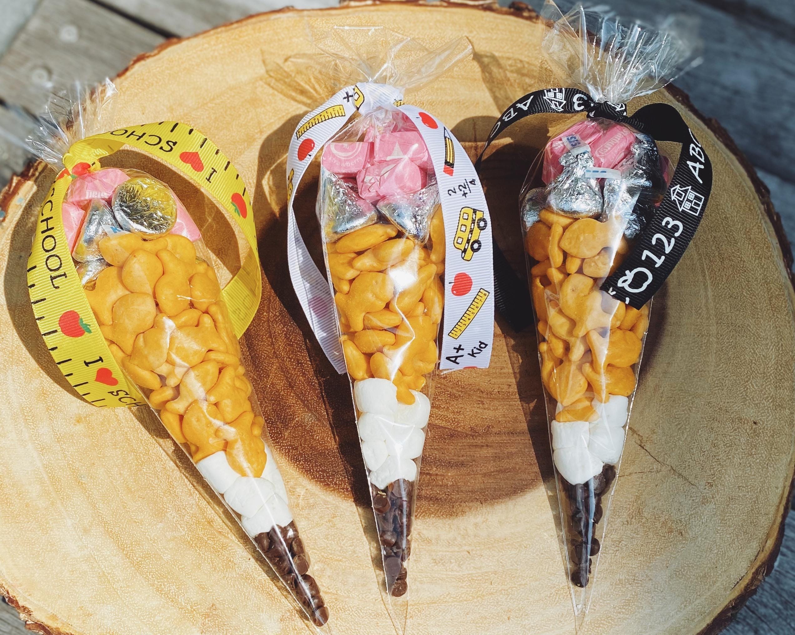 Back to School Pencil Shaped Treats Bags (set of 3) - Etsy