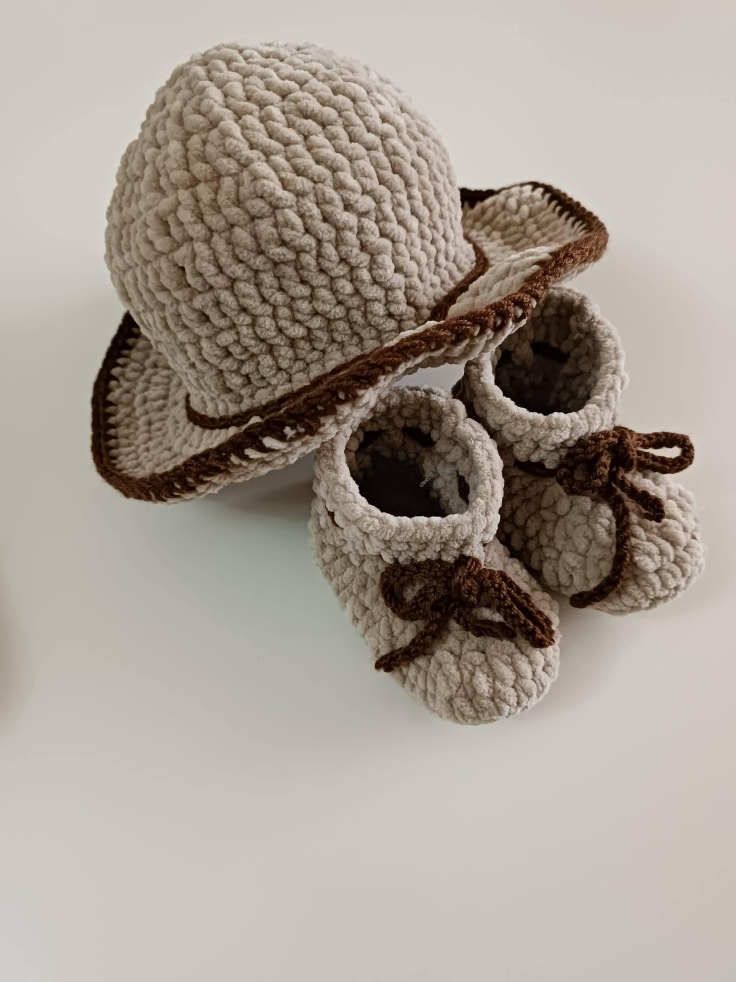 Fluffy Chenille Chunky Crochet Baby Christmas Costume, Brown Baby Vest ...