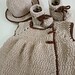 Fluffy Chenille Chunky Crochet Baby Christmas Costume, Brown Baby Vest ...