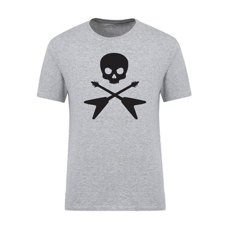 Skull Crossed Flying V Guitars Clipart - Etsy