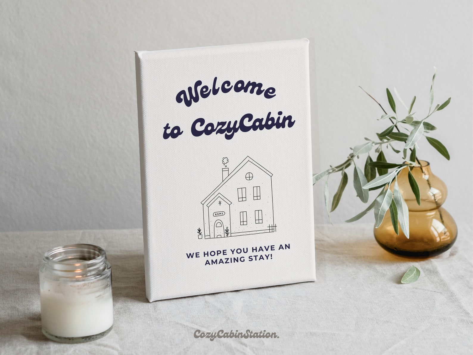 25 Modern Airbnb & Rental Hosting Signs Bundle Short-term Rental Signs ...