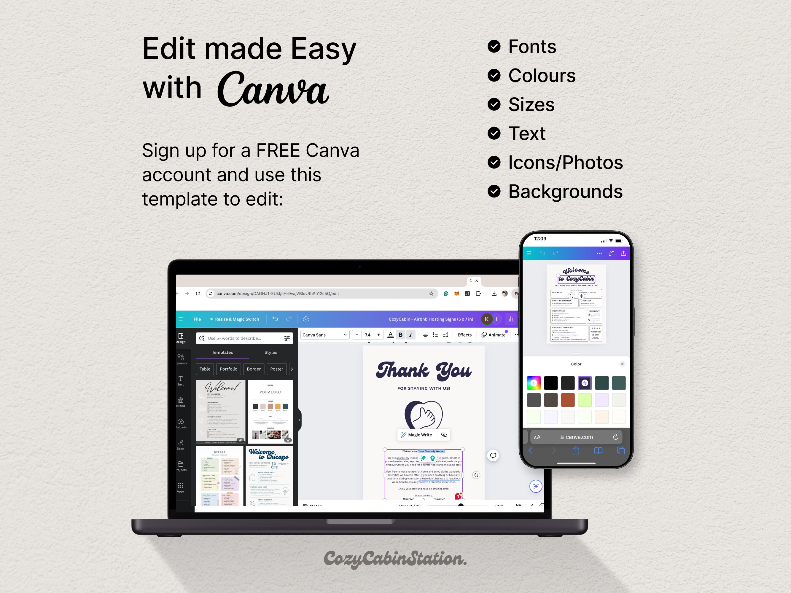 25 Modern Airbnb & Rental Hosting Signs Bundle Short-term Rental Signs ...