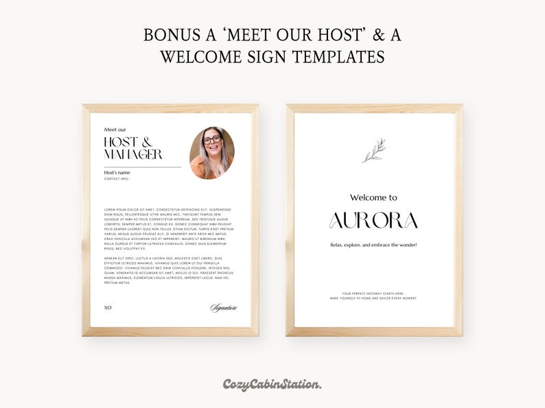 Airbnb House Rules Sign Template | Guest Information Sheet | Hotel ...