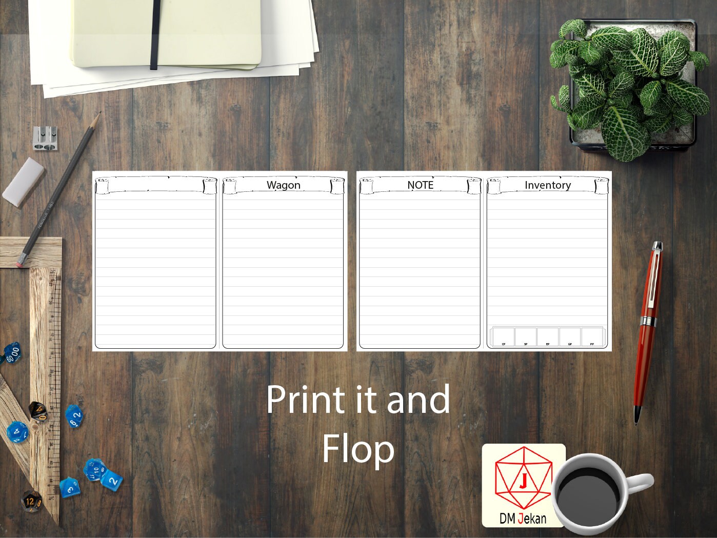 D&D Mini Inventory | Inventory | PDF Sheet | Printable Pdfs | Digital ...