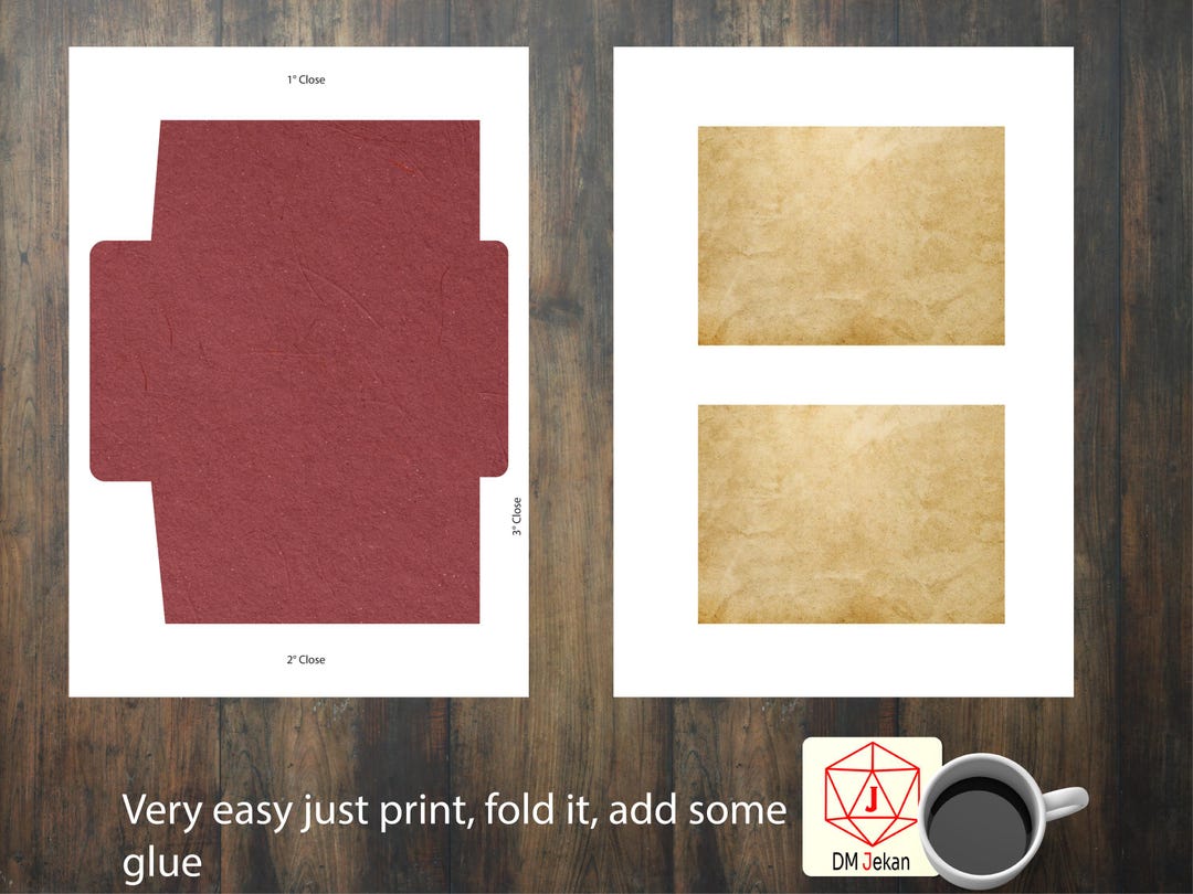 Postal Envelope | Printable RPG Invitation Set for 7th Sea, Vampire ...