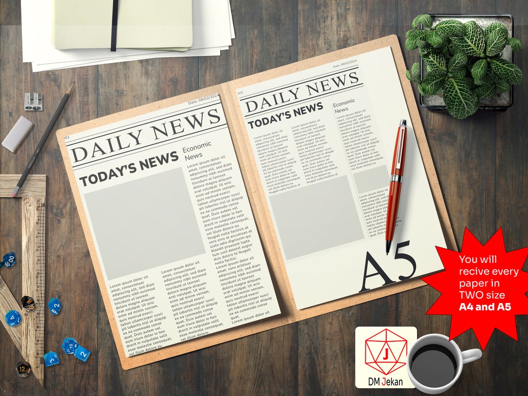 Ultimate Newspaper Bundle for Vampire: the Masquerade and Other Ttrpgs ...