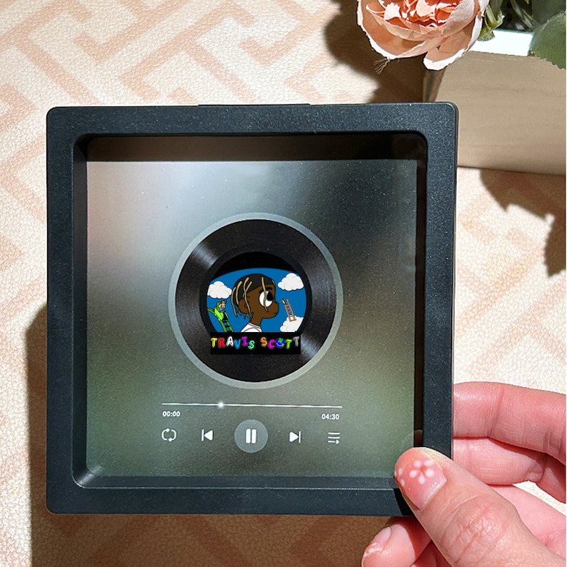 Custom 11x11 Singing Magnetic Photo Fridge Magnets, Travis Scott Music ...