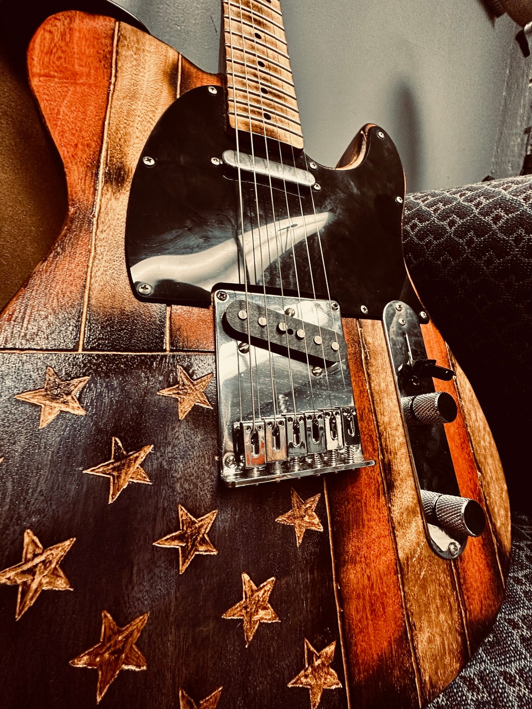 MADE TO ORDER - Custom Refinished Tele/strat Body/neck, in Unique Style ...