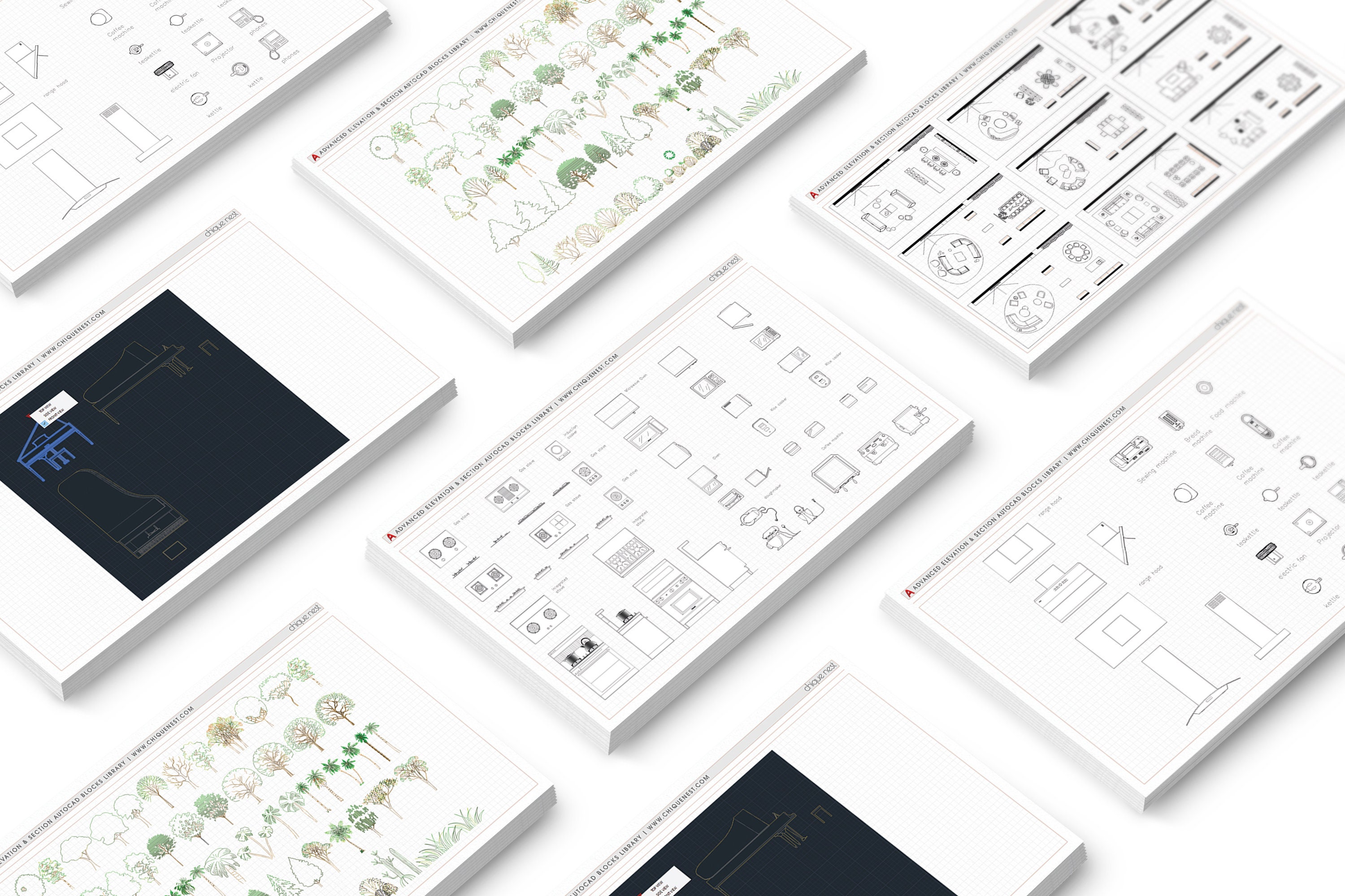 Premium DYNAMIC Autocad Blocks | CAD Blocks | 2D Drawings | Kitchen ...