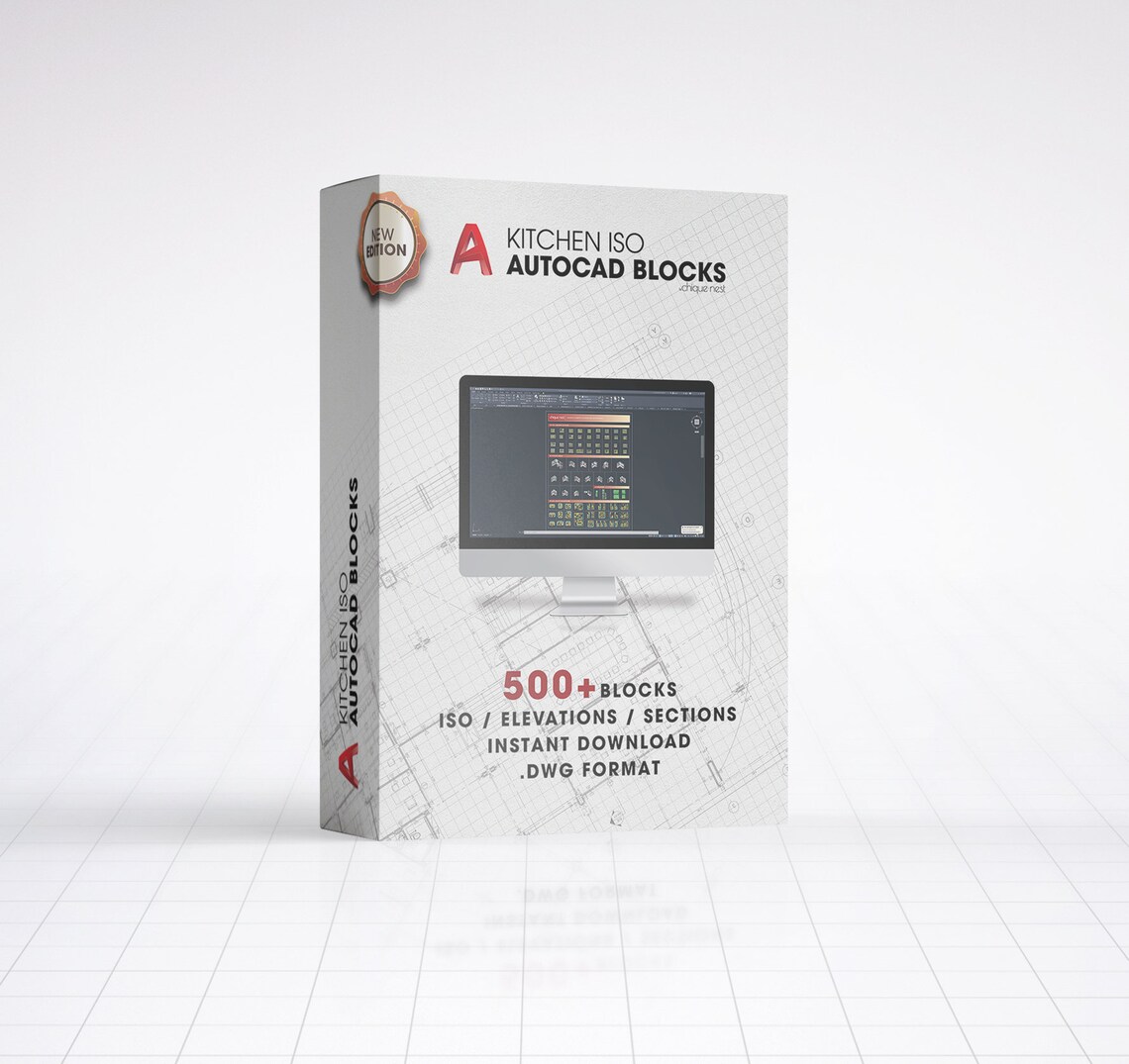 Premium Kitchen ISO Models / CAD Blocks 2D Drawings Kitchen Autocad ...