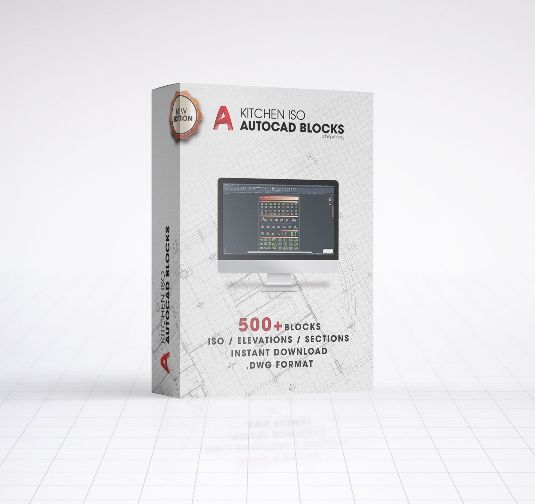 Premium Kitchen ISO Models / CAD Blocks 2D Drawings Kitchen Autocad ...