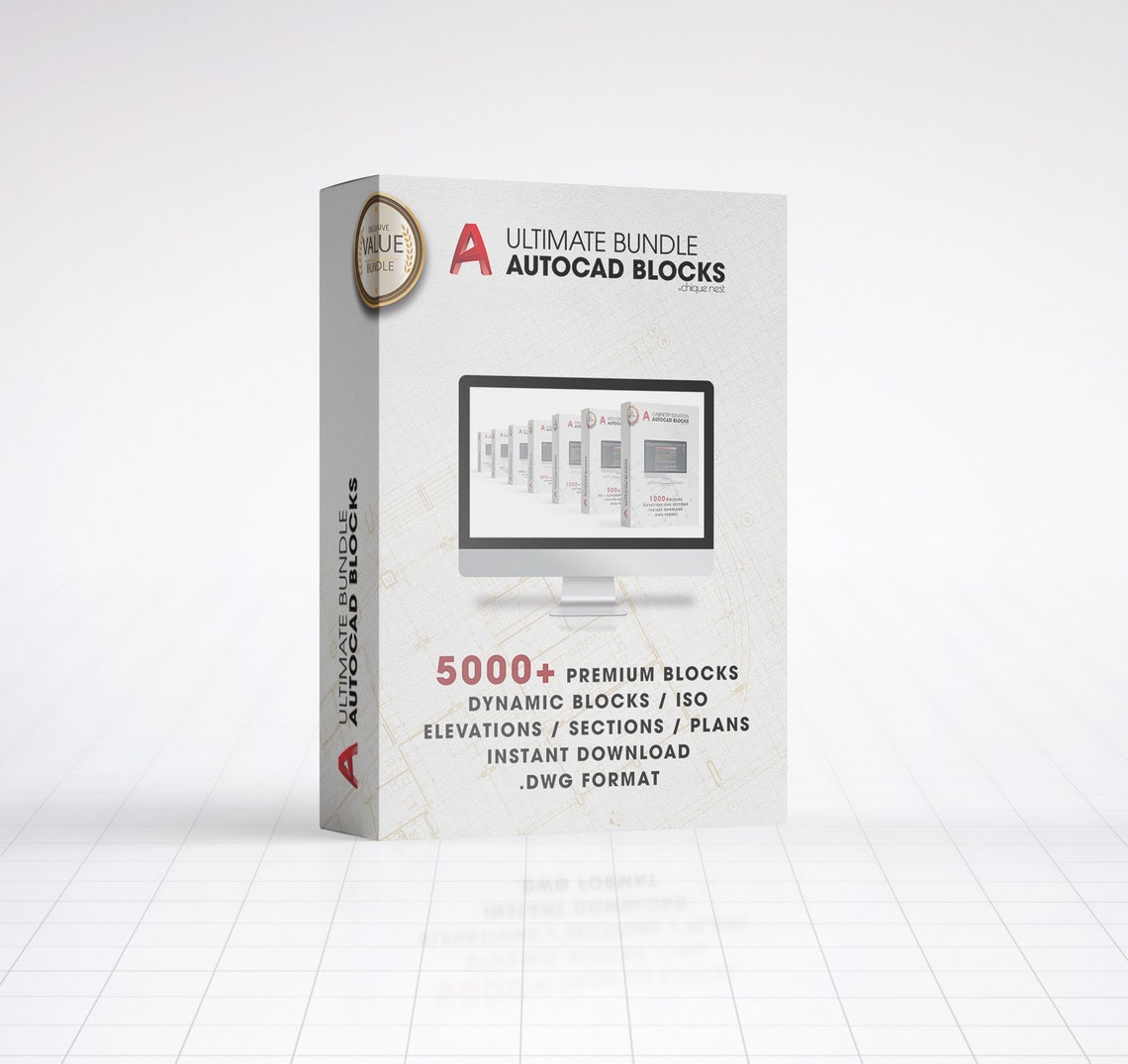 Ultimate Autocad Blocks BUNDLE | CAD Blocks | 2D Drawings | Kitchen ...