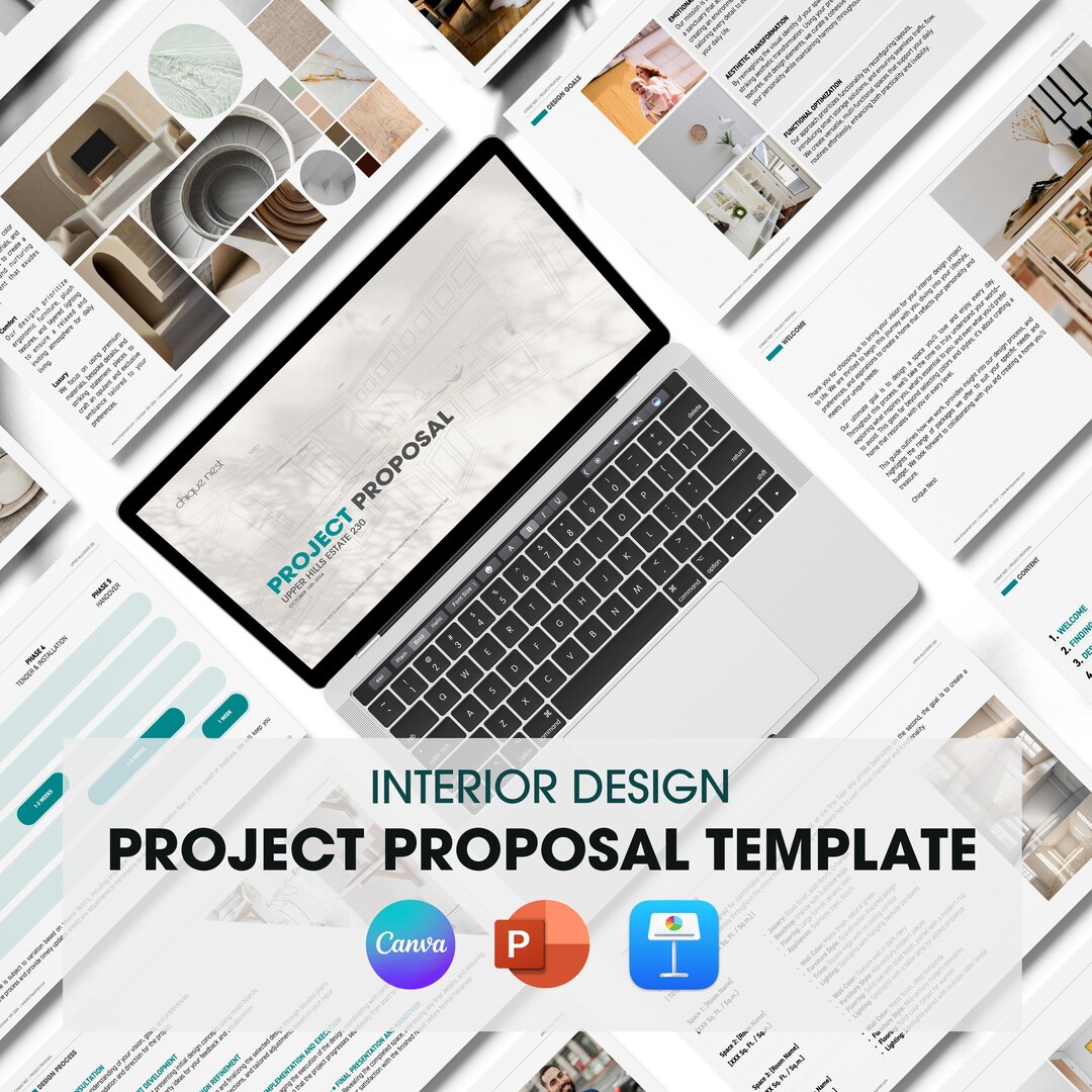 Interior Design PROJECT PROPOSAL Template | Canva | Powerpoint ...
