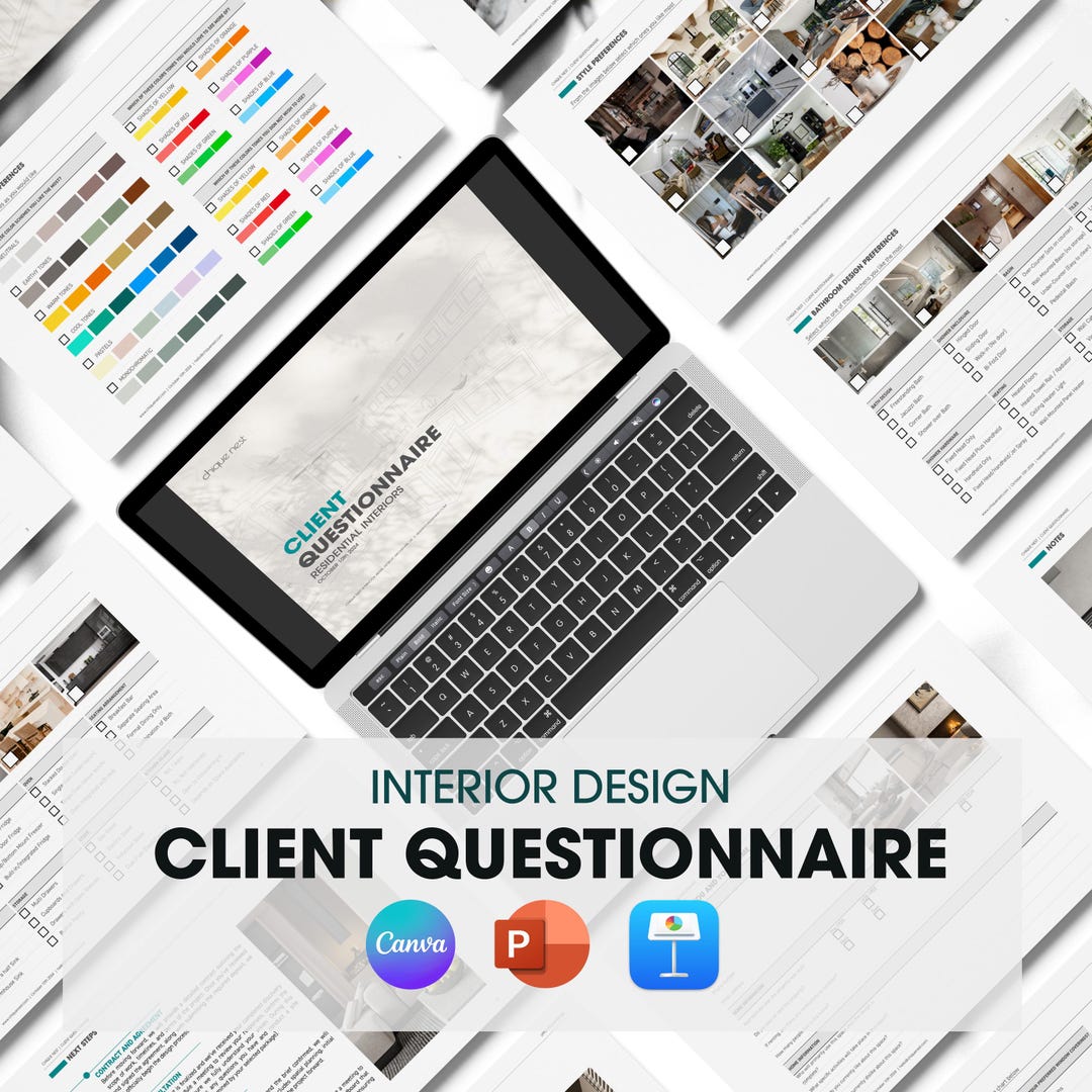 Interior Design CLIENT QUESTIONNAIRE Template | Canva | Powerpoint ...