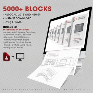 Ultimate Autocad Blocks BUNDLE | CAD Blocks | 2D Drawings | Kitchen ...