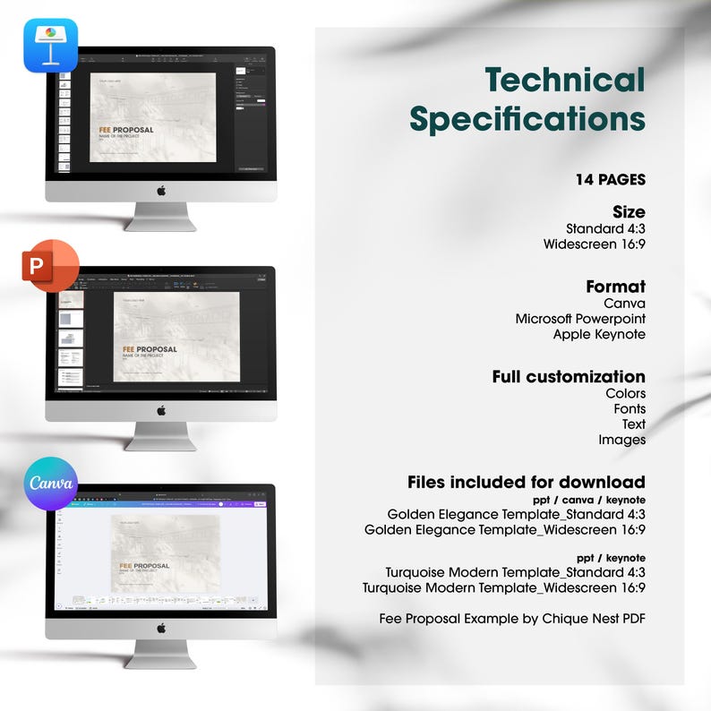 Interior Design FEE PROPOSAL Template | Canva | Powerpoint | Keynote ...