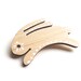 Rabbit Brooch, Hare Brooch, Wooden Rabbit Brooch, Rabbit Jewellery ...