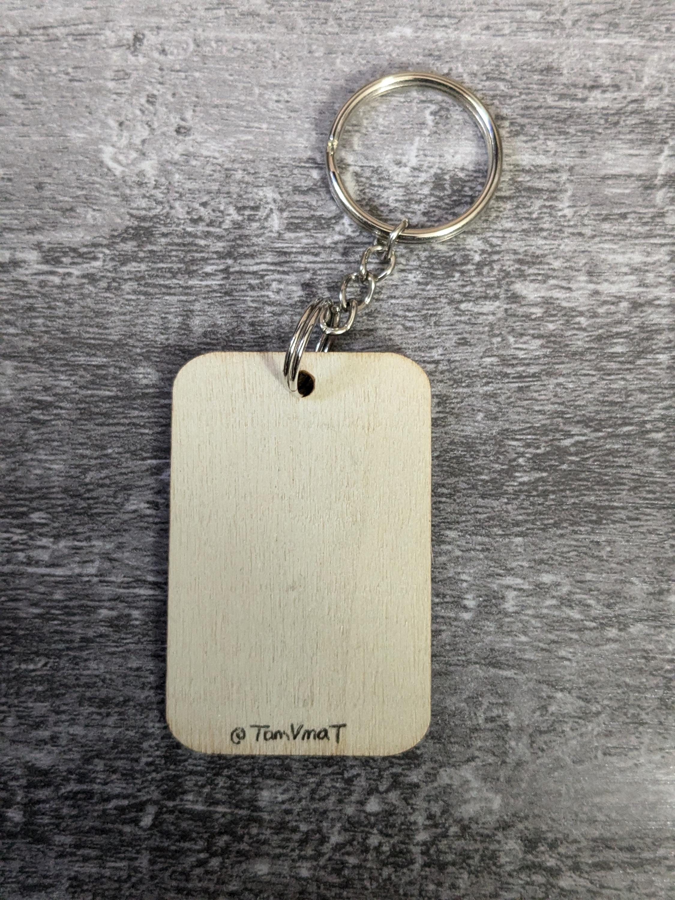 Stag Beetle Pyrography Art Keychain - Etsy