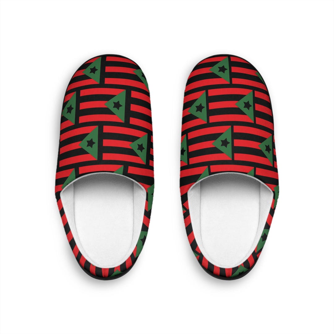 Afro Latina puerto Rico Inspired Women's Indoor Slippers - Etsy