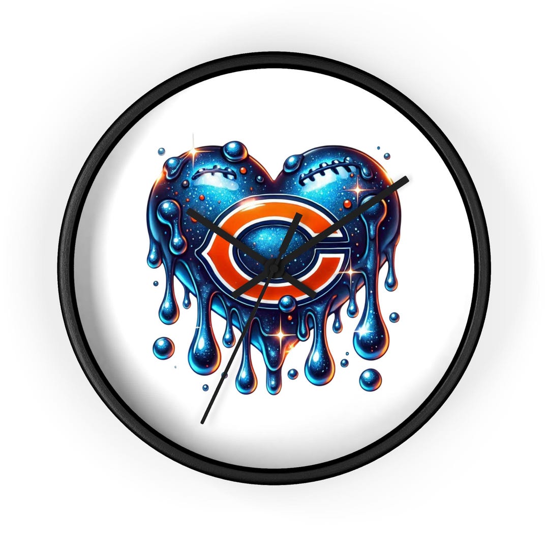 Chicago NFL Team Wall Clock - Etsy