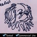 5 Embroidery Design Minimalist Pekingese Line Art,dog Breed,pet ...