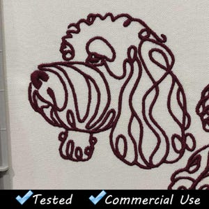 5 Embroidery Design Minimalist Cockapoo Line Art,dog Breed,pet ...