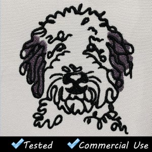 5 Embroidery Design Minimalist Sheepadoodle Line Art,dog Breed,pet ...