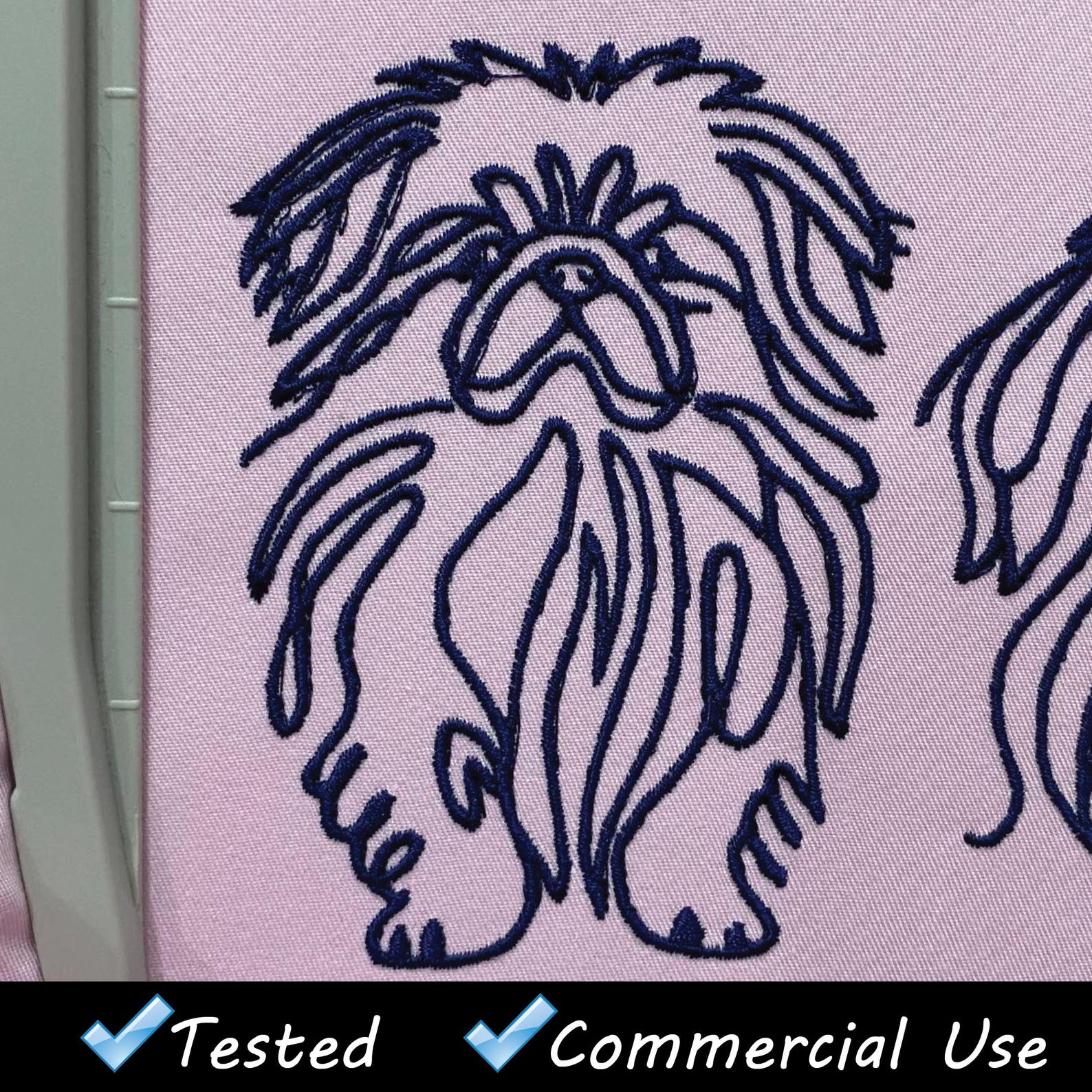 5 Embroidery Design Minimalist Pekingese Line Art,dog Breed,pet ...
