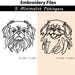 5 Embroidery Design Minimalist Pekingese Line Art,dog Breed,pet ...