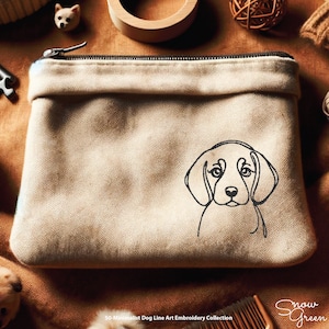 50 Embroidery Design Minimalist Dog Line Art,dog Breed Embroidery,pet ...