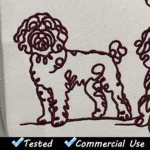 5 Embroidery Design Minimalist Cockapoo Line Art,dog Breed,pet ...