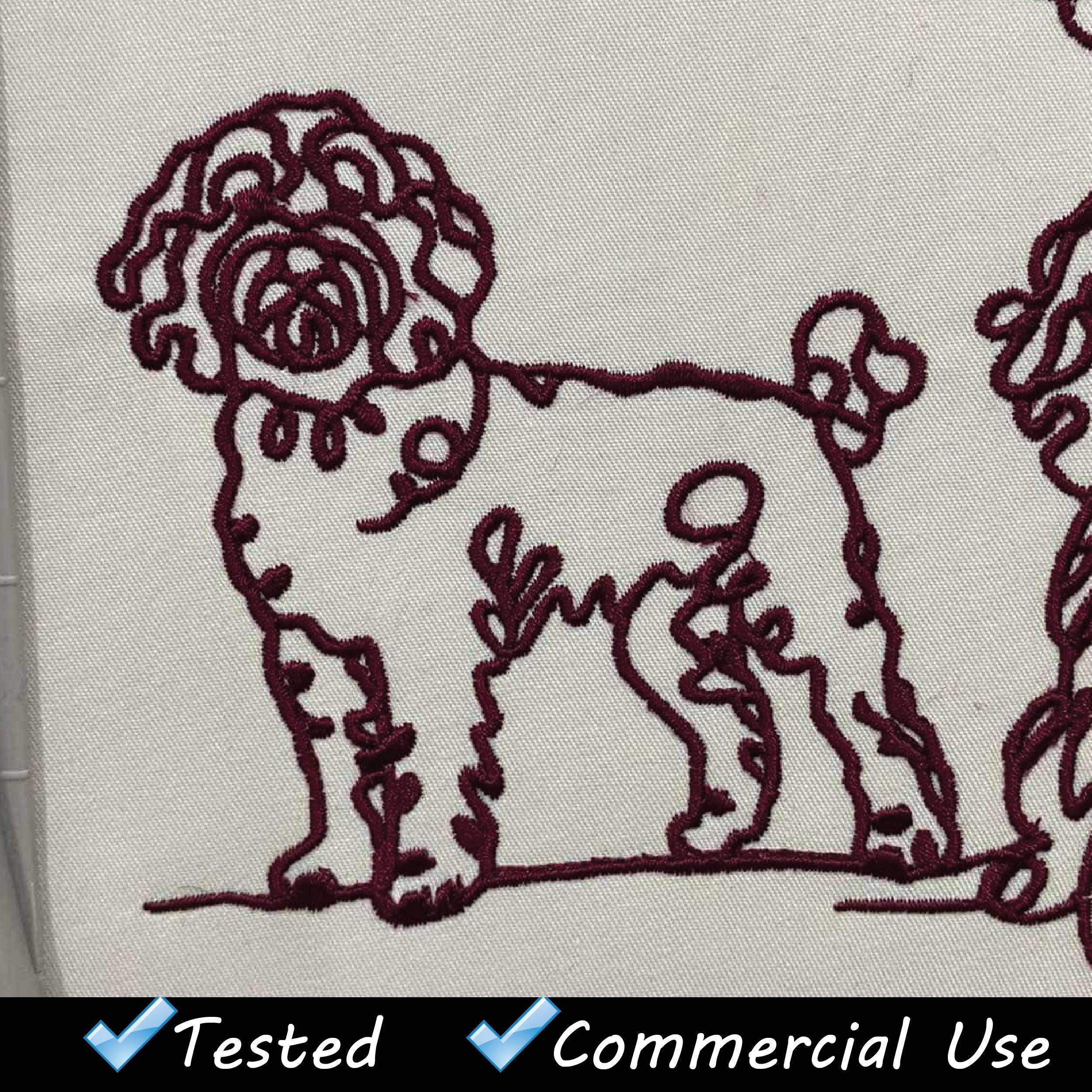 5 Embroidery Design Minimalist Cockapoo Line Art,dog Breed,pet ...